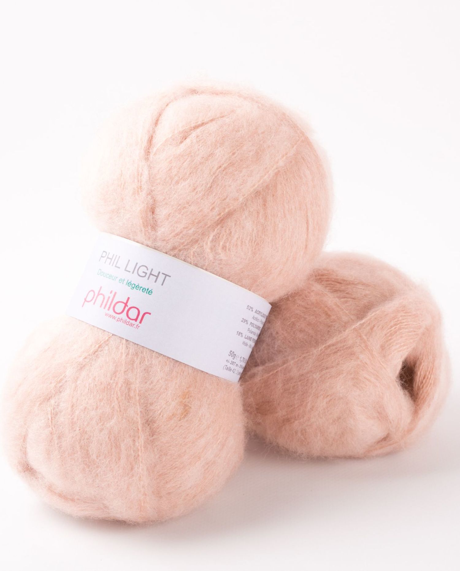 Phildar Phil light Buvard 08 - 1531 - roze huidskleur op=op - Hobbydoos.nl