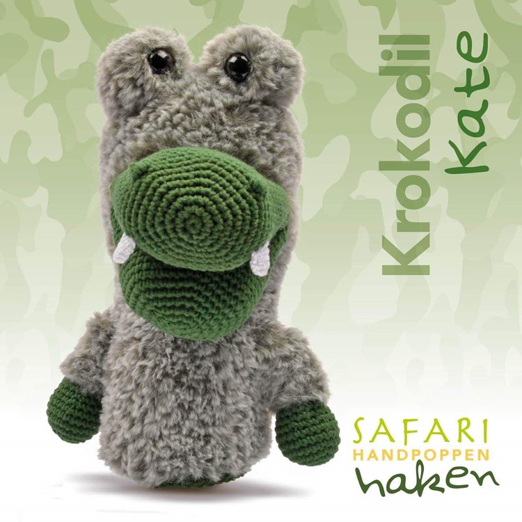 Haakpatroon Handpop Krokodil